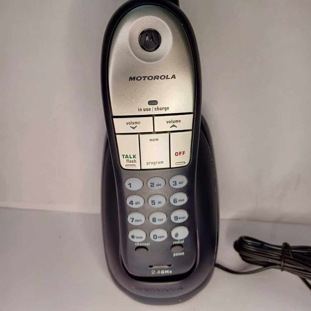 Telefone Fixo Sem Fio Motorola M6210 Teclado iluminado | Shopee Brasil