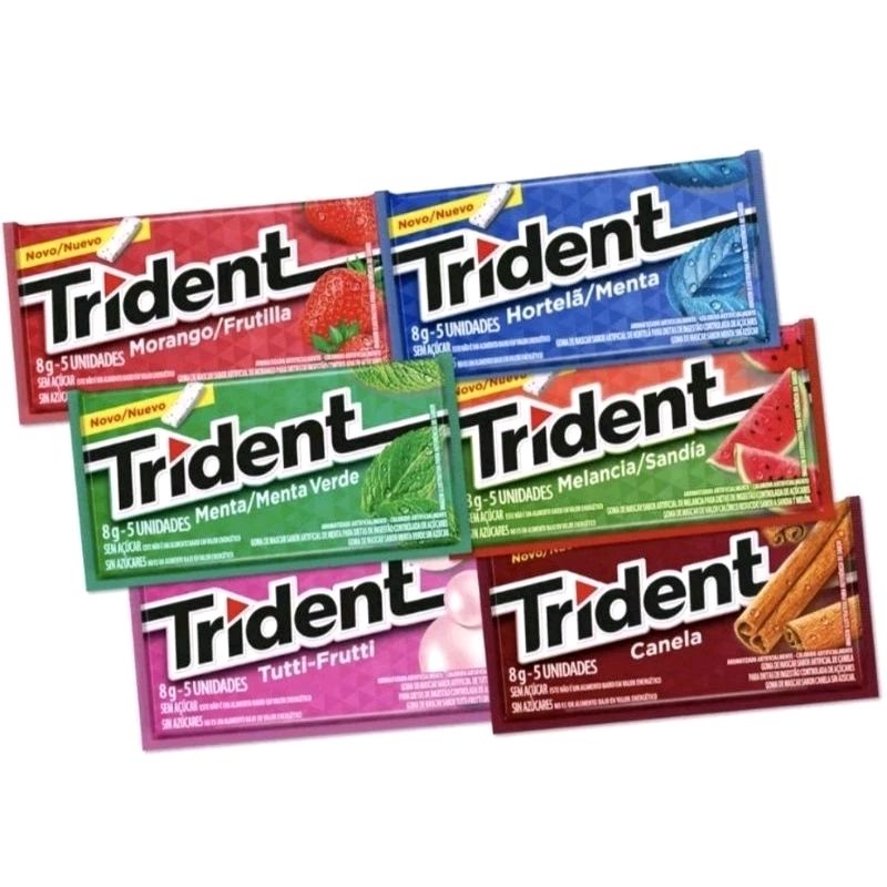 Chiclete Trident c/21 Unidades | Shopee Brasil
