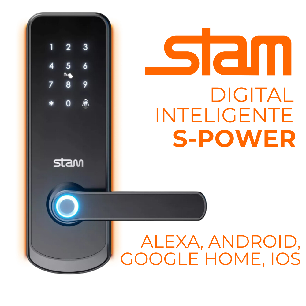 Fechadura Para Porta Digital Inteligente S-power Stam | Shopee Brasil