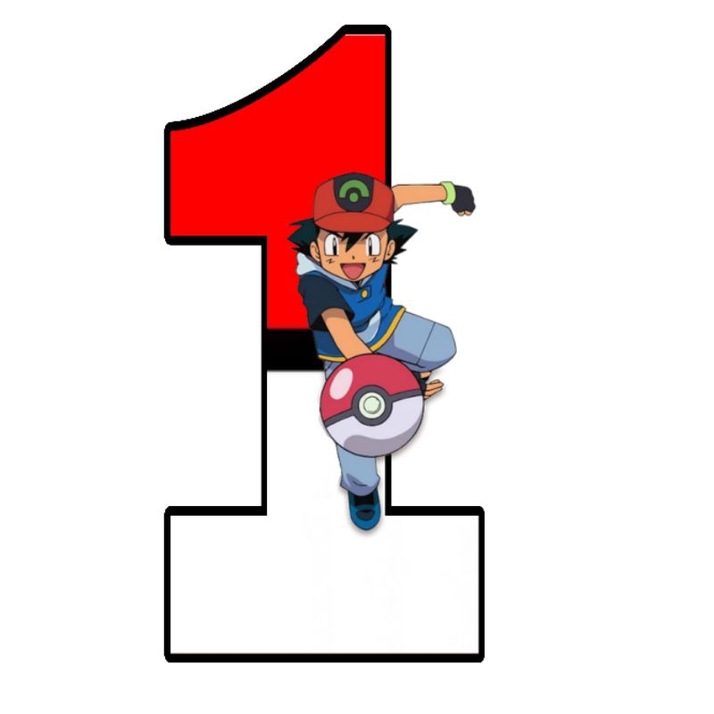 Display Números, Pokémon , Fazemos Todas As Idades. | Shopee Brasil