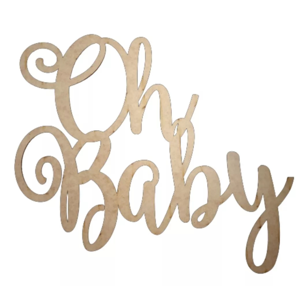 PLACA HO BABY EM MDF PARA DECORAÇÃO CHA REVELAÇÃO SIMPLES | Shopee Brasil