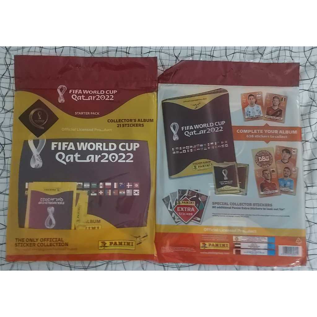 STARTER PACK COPA 2022 - ALBUM CAPA MOLE + 3 PACOTES DE FIGURINHAS ...