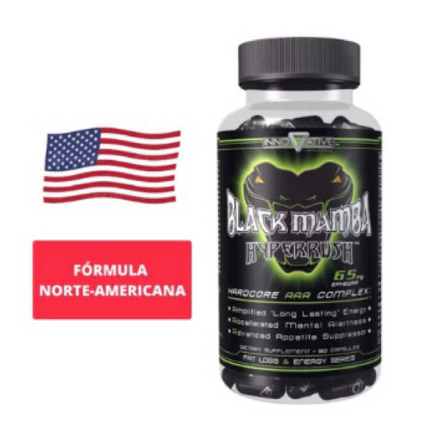 Termogenico Black Mamba Hyperrush - Innovative Labs - Original ...