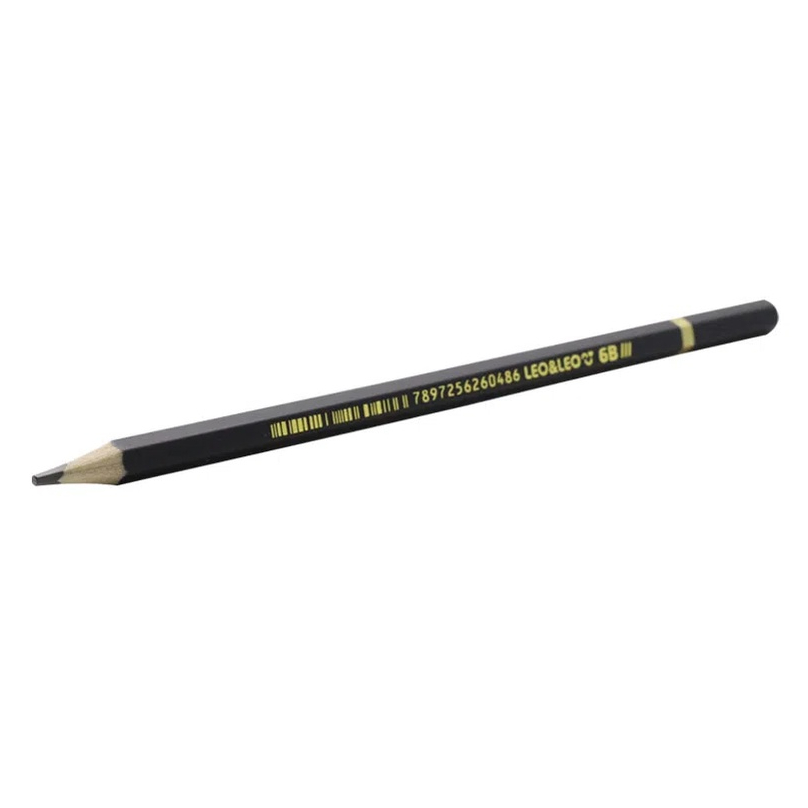 Lápis Preto Técnico 2B 4B 6B 8B - Leonora / WX Gift | Shopee Brasil