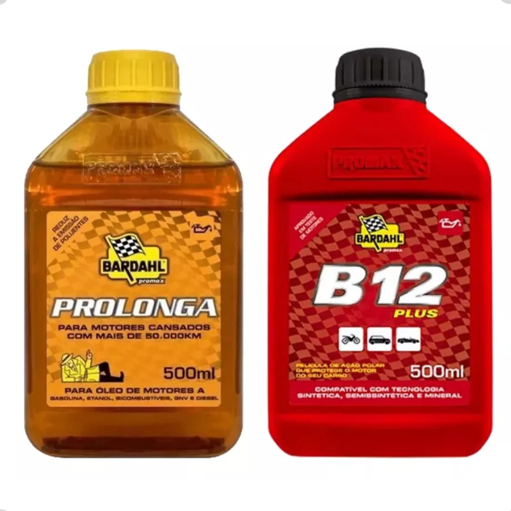 Kit Aditivo Motor B12 Plus 500ml + Aditivo Prolonga B12 Motor Cansado ...