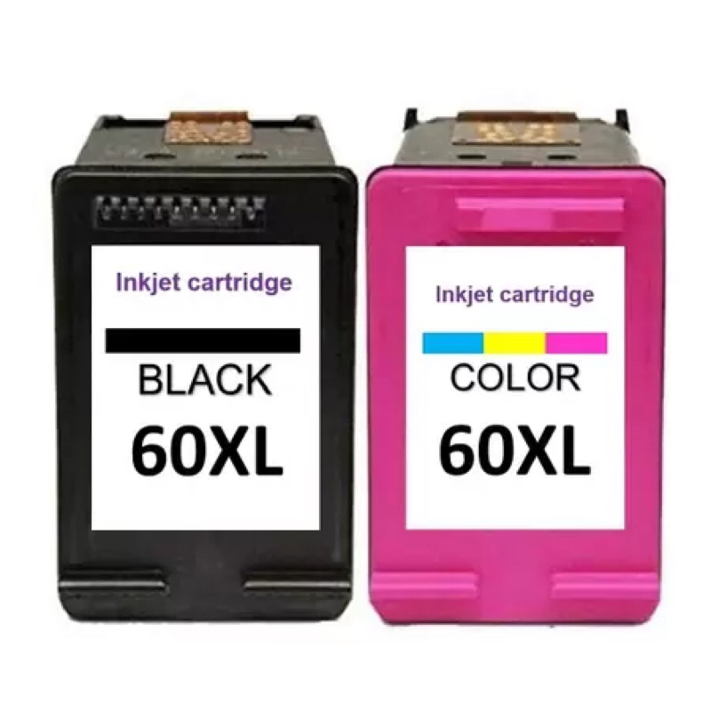Kit Cartucho Compatível 60 XL Preto E 60 XL Colorido D2530 D2545 D2660 ...