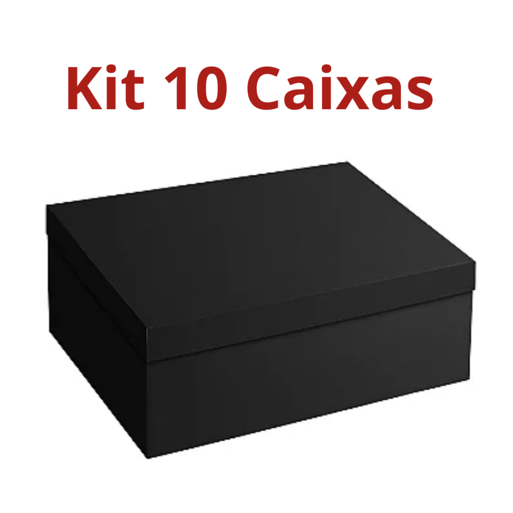 Combo 10 Caixa preta média para montar cestas ou kits - Leia a ...