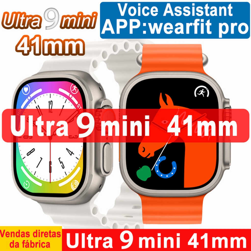 Relógio Inteligente Ultra 8 mini Série 8 41mm Homens Mulheres Fitness À ...