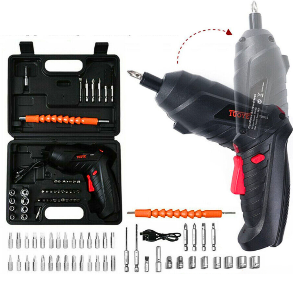 Mini Parafusadeira Furadeira Elétrica Portátil Multifuncional Sem Fio ...