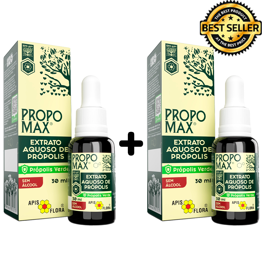 Kit 2x Propomax Extrato Aquoso de Própolis 30ml - Apis Flora | Shopee ...