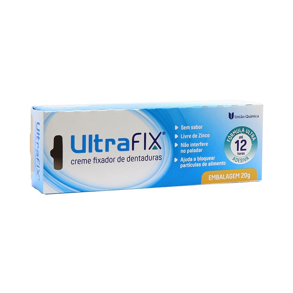 Fixador De Dentadura Ultrafix Sem Sabor Creme 20g | Shopee Brasil
