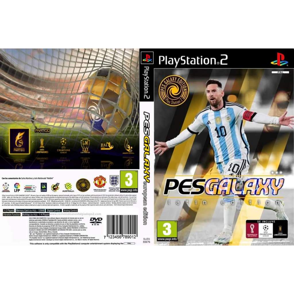 Ps2 Pes Galaxy Edition 2024 Capa Hd | Shopee Brasil