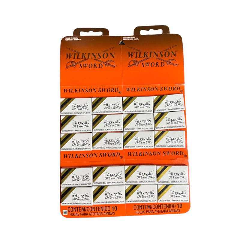 Gillette Wilkinson 1 cartela com 60 laminas cada | Shopee Brasil