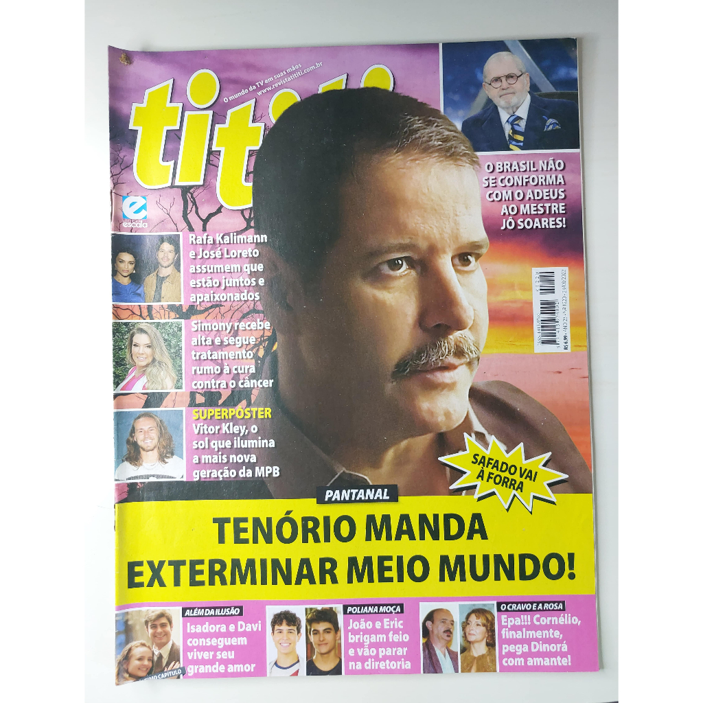 Revista TITITI Nº 1220 Pantanal Murilo Benício Vitor Kley Jô Soares ...