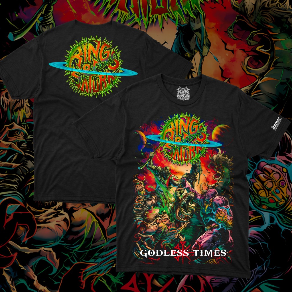 Camiseta Rings of Saturn - Godless Times | Shopee Brasil