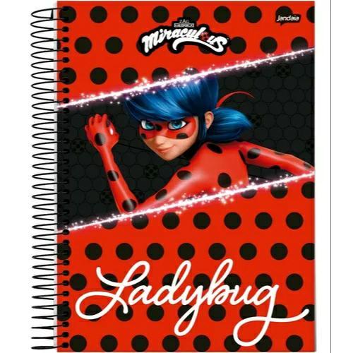 Caderno Universitário Lady Bug (Miraculous) 1 matéria - Jandaia ...