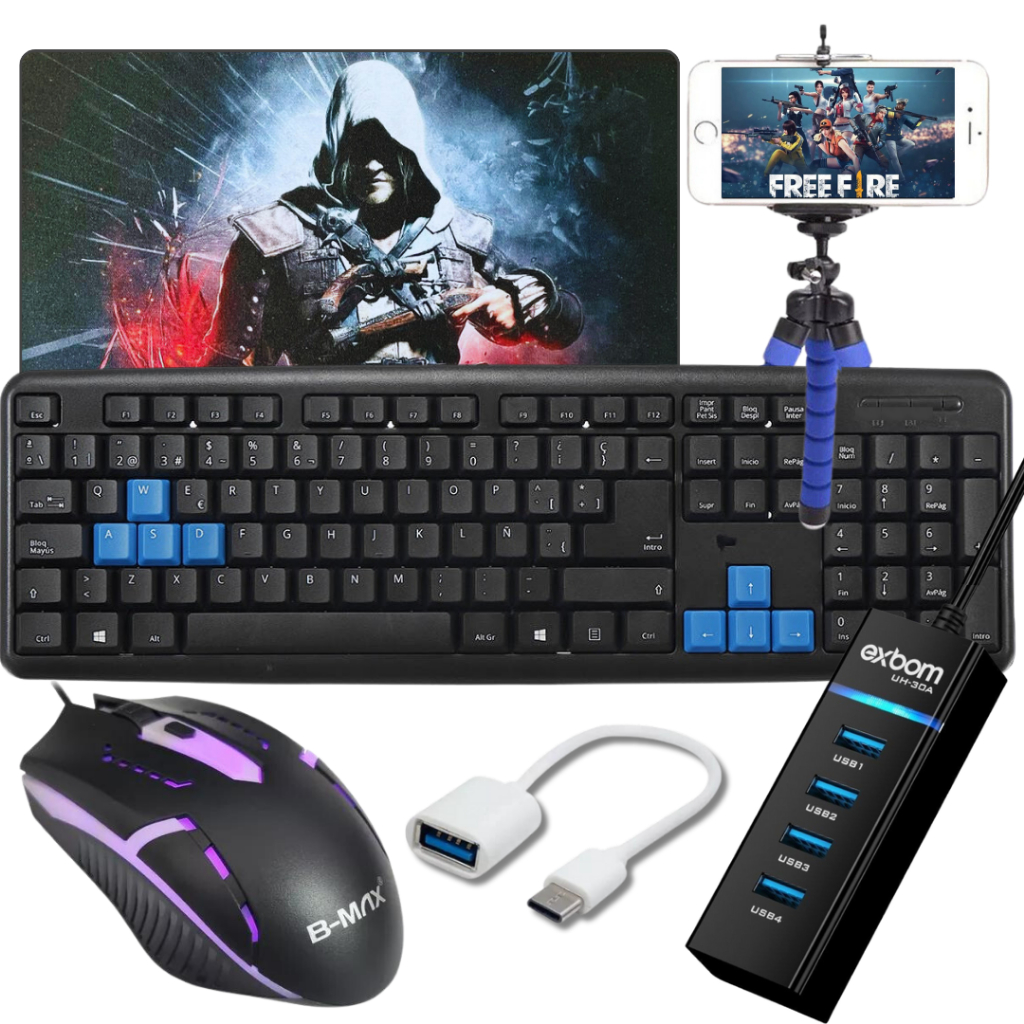 Kit Mobilador Gamer Completão Mobilador Teclado Mouse | Shopee Brasil