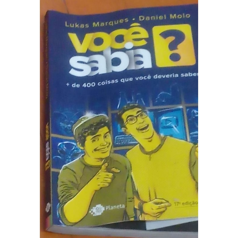 Você sabia? livro de Daniel Molo e Lukas Marques novo | Shopee Brasil