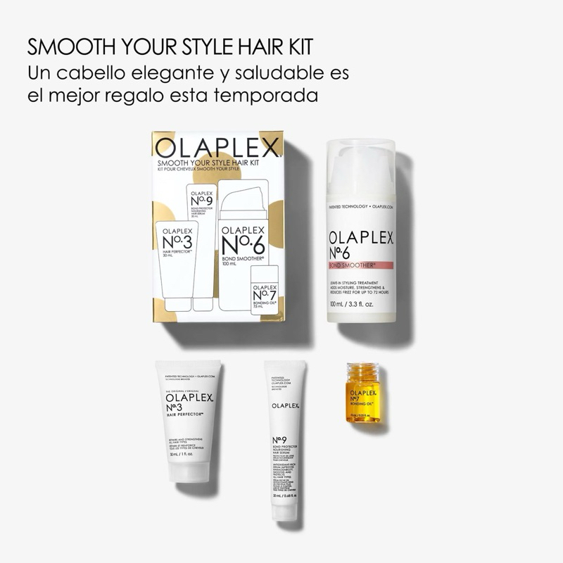 KIT DE CABELO OLAPLEX SMOOTH YOUR STYLE | Shopee Brasil