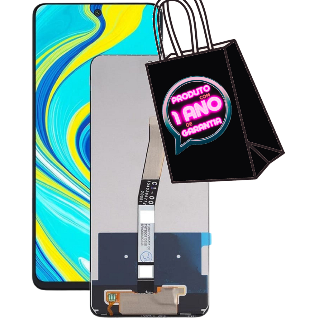 Tela Frontal Touch Display Lcd Compatível Com Xiaomi Redmi Note 9s / 9 Pro + Envio Hoje ...