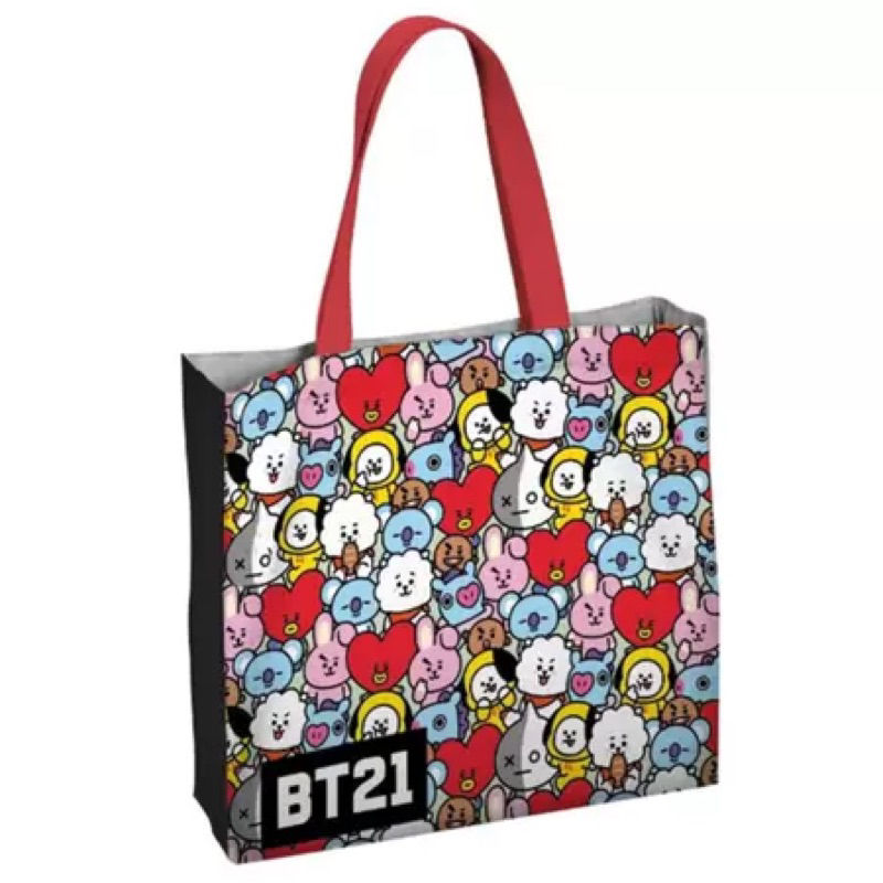 bolsa / sacola retornável bts bt21 2 | Shopee Brasil