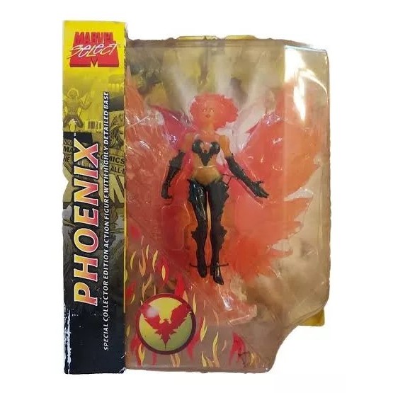 Phoenix Fênix Marvel Select Diamond X-men Jean Grey Translúcida New X ...