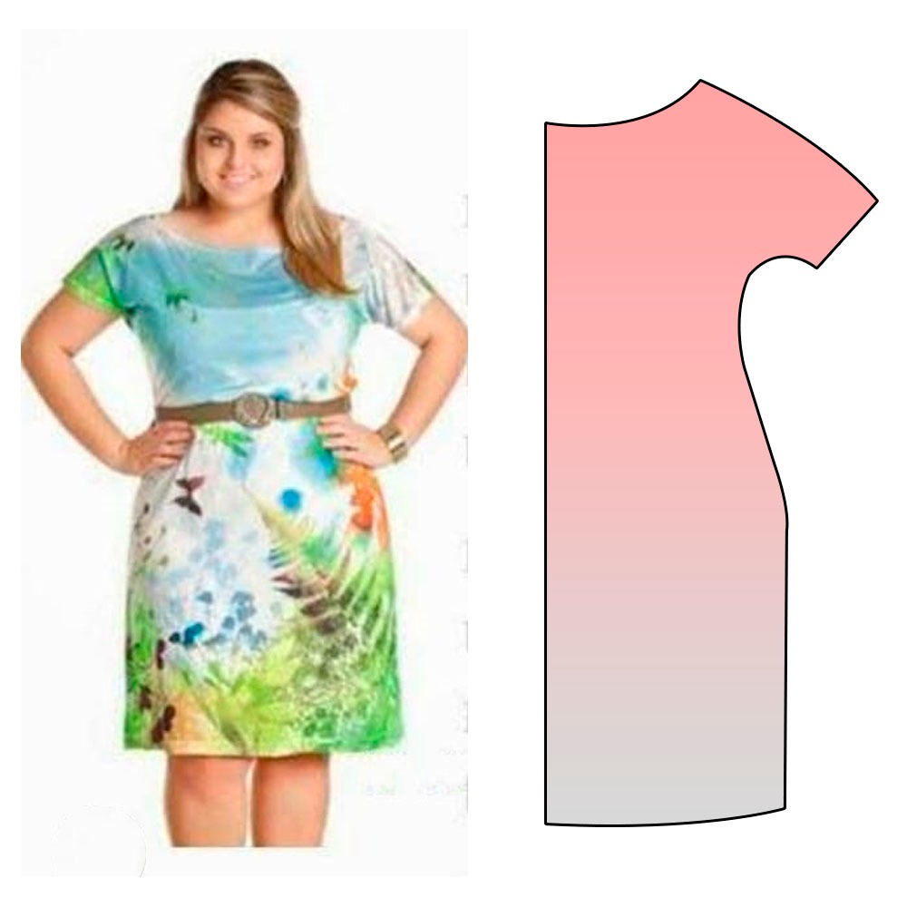 Molde Vestido Plus Size Shopee Brasil