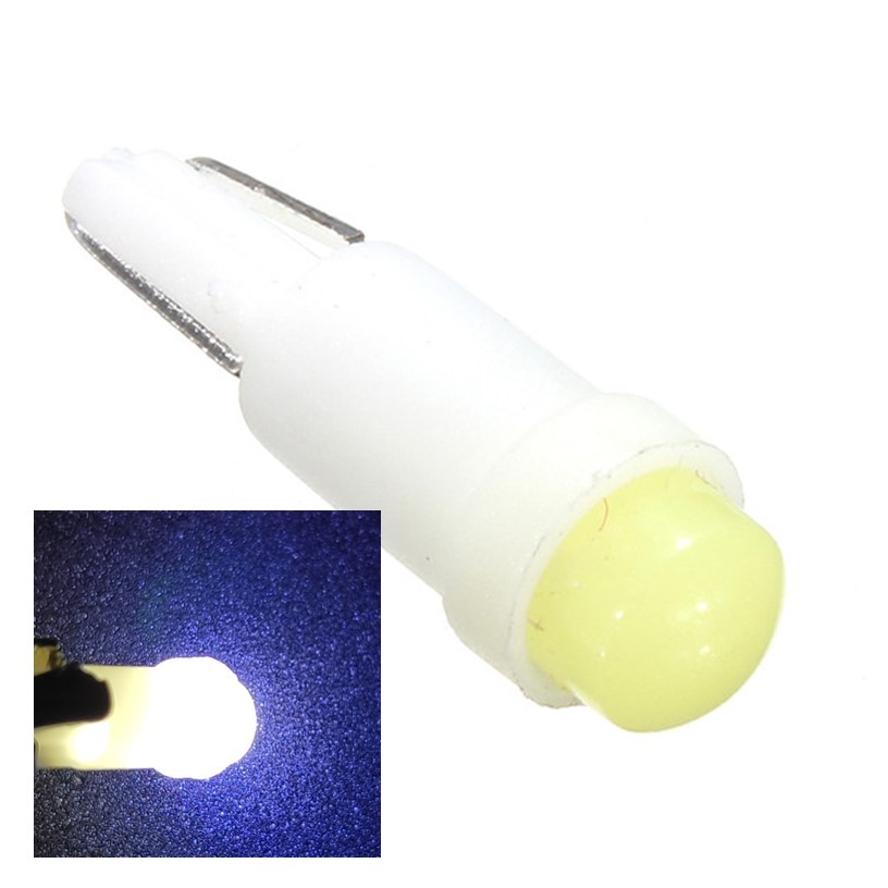10 x Lâmpada Led T5 cob BRANCO Painel Carro Moto Led T5 | Shopee Brasil