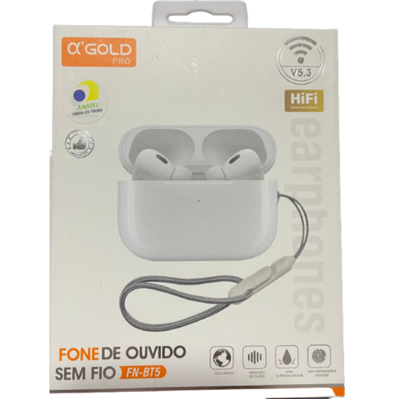 Fone Sem Fio Bluetooth - Gold Pro | Shopee Brasil
