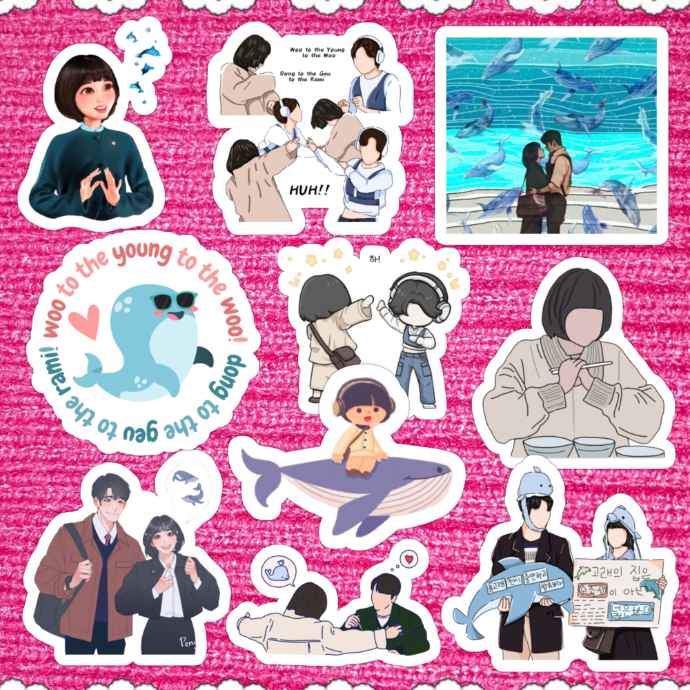 kit stickers adesivos dorama uma advogada extraordinária attorney woo ...