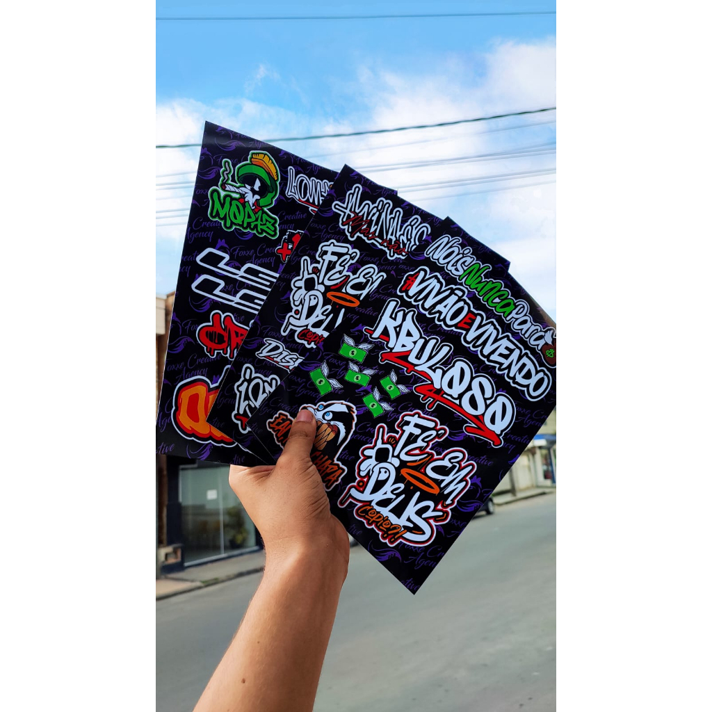 CARTELAS DE ADESIVO: CARRO, MOTO, BICICLETA E ACESSÓRIOS. | Shopee Brasil