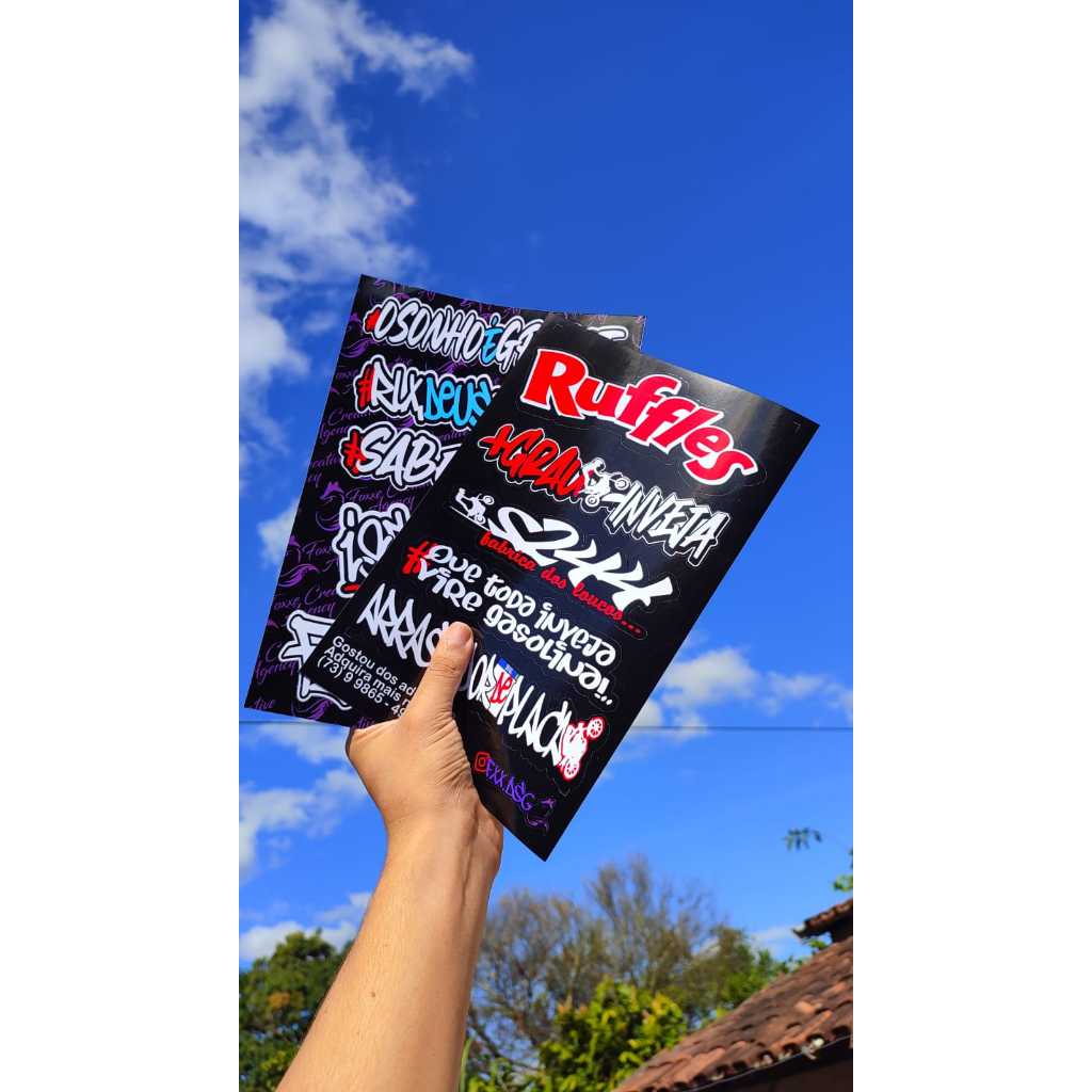 CARTELA DE ADESIVOS: CARRO, MOTO E BICICLETA. | Shopee Brasil