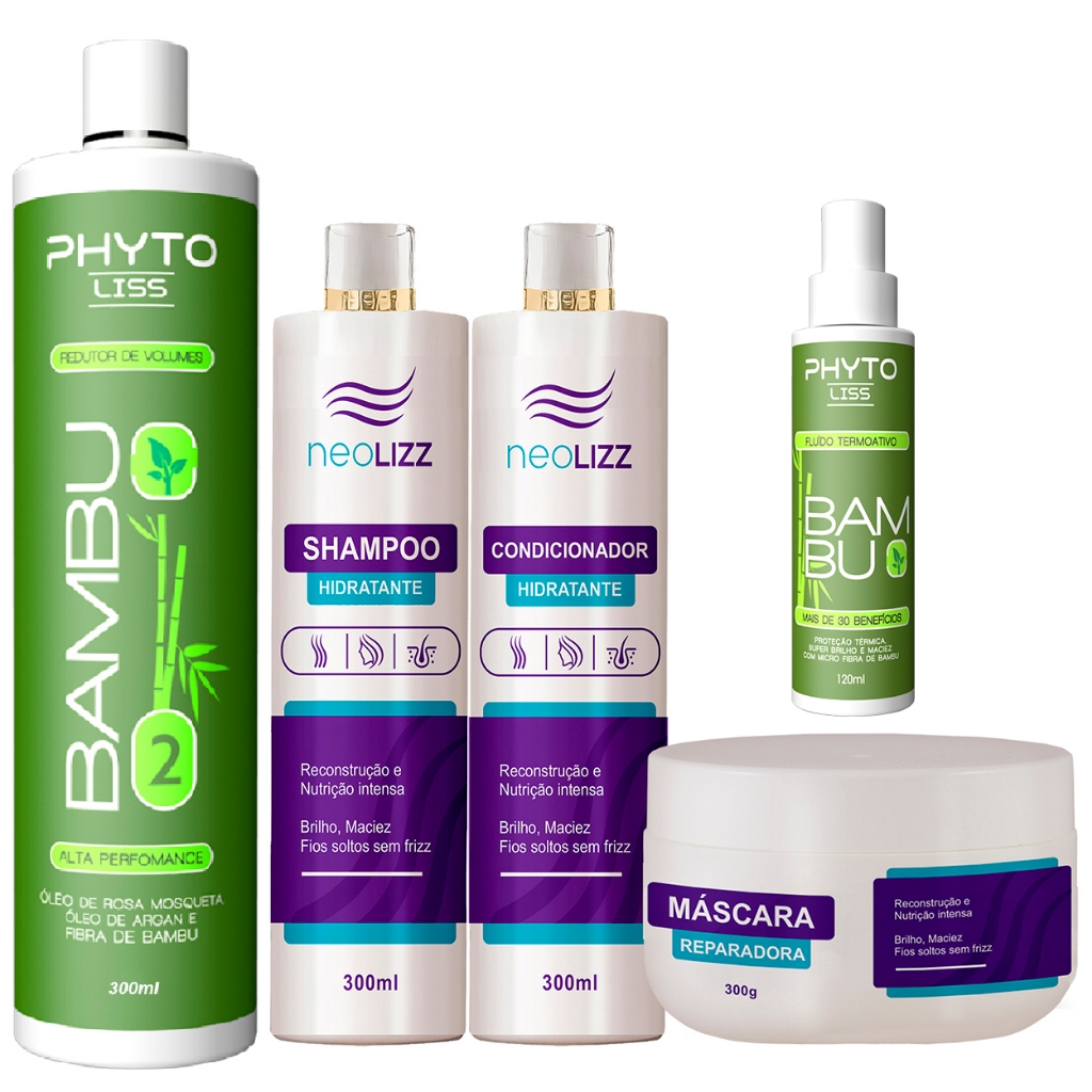 Kit Progressiva Sem Formol Orgânica | Fibra de Bambu | + Protetor ...