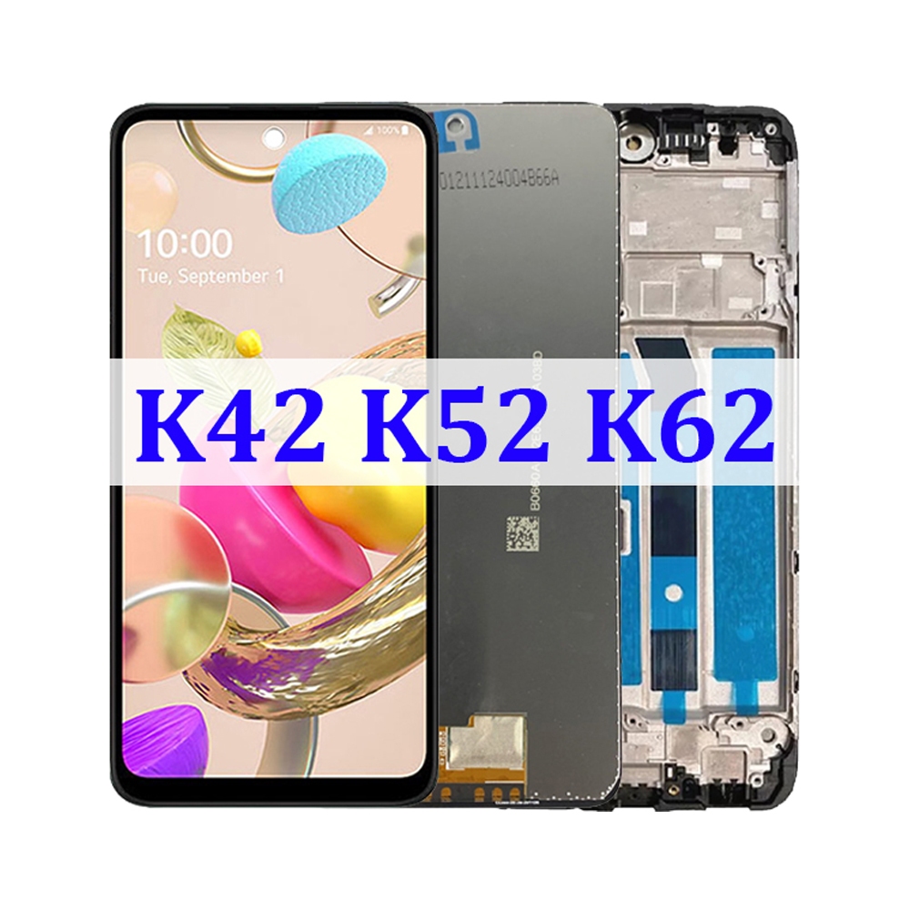 Tela LCD para LG k42, k52, k62, tela sensível ao toque, digitalizador ...