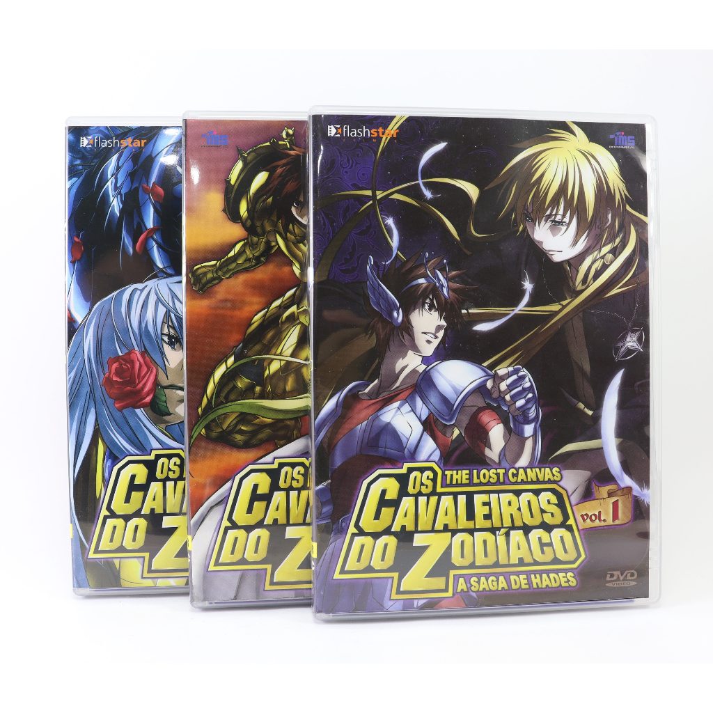 DVD Os Cavaleiros Do Zodíaco A Saga De Hades / 3 DVDs / Box DVD Original | Shopee Brasil