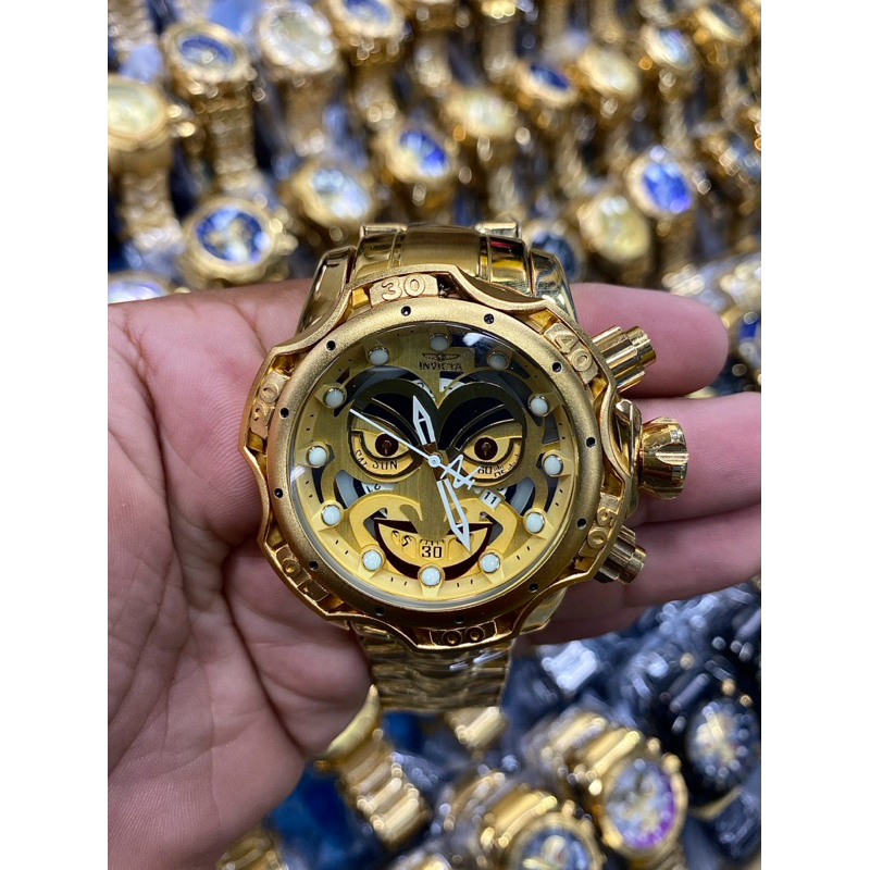 Relógio de Luxo Joker Dourado (Coringa) | Shopee Brasil