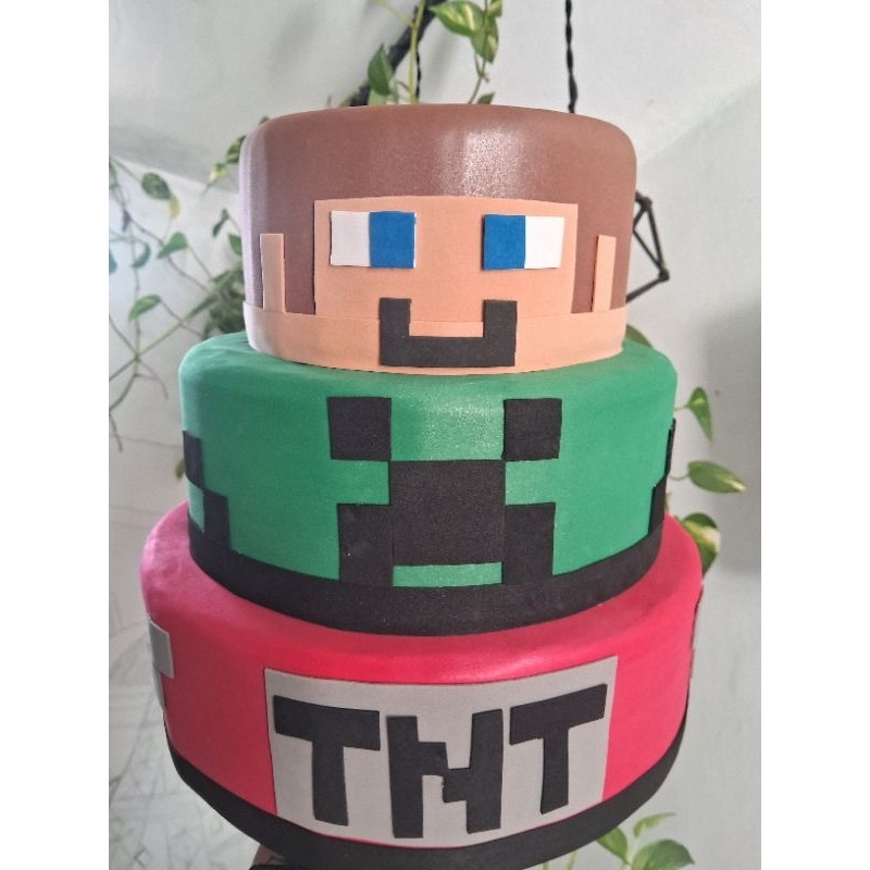 bolo fake Minecraft | Shopee Brasil