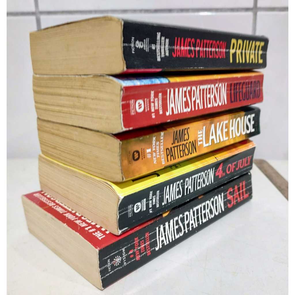 Kit com sete livros de James Patterson em inglês | Shopee Brasil
