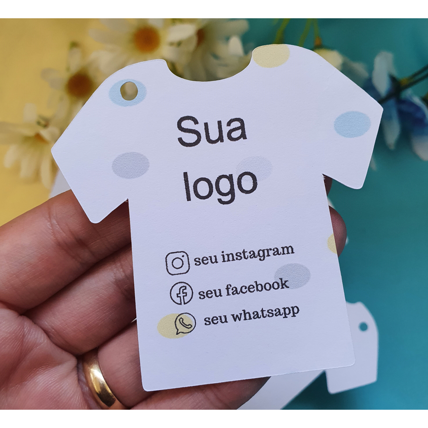 100 tag em formato de roupa loja feminina e masculina PERSONALIZADO ...