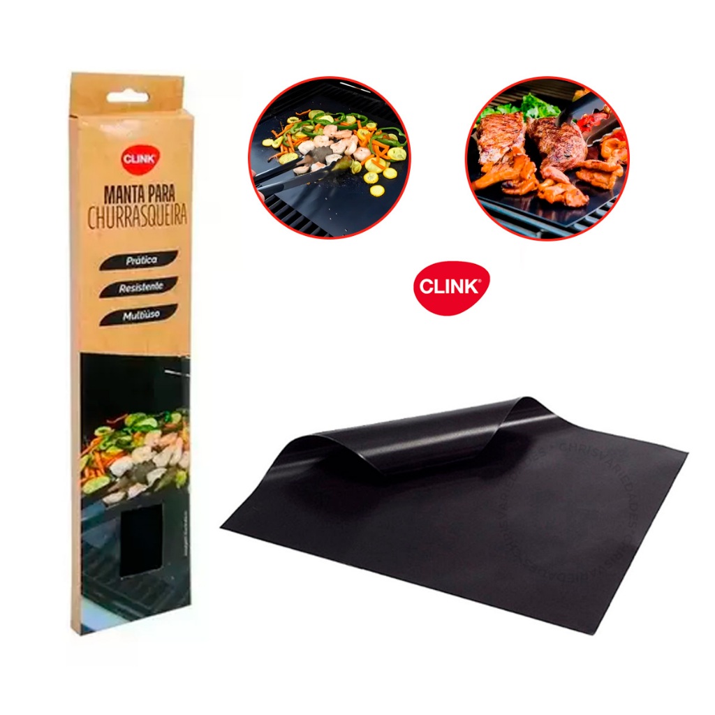 Manta Churrasqueira Teflon Multiuso Antiaderente para Churrasco e Grill ...