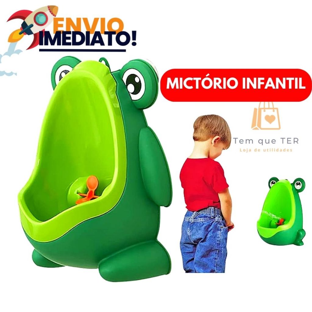 Pinico Mictório Infantil De Sapinho Menino Bebe Penico Com Alvo ...
