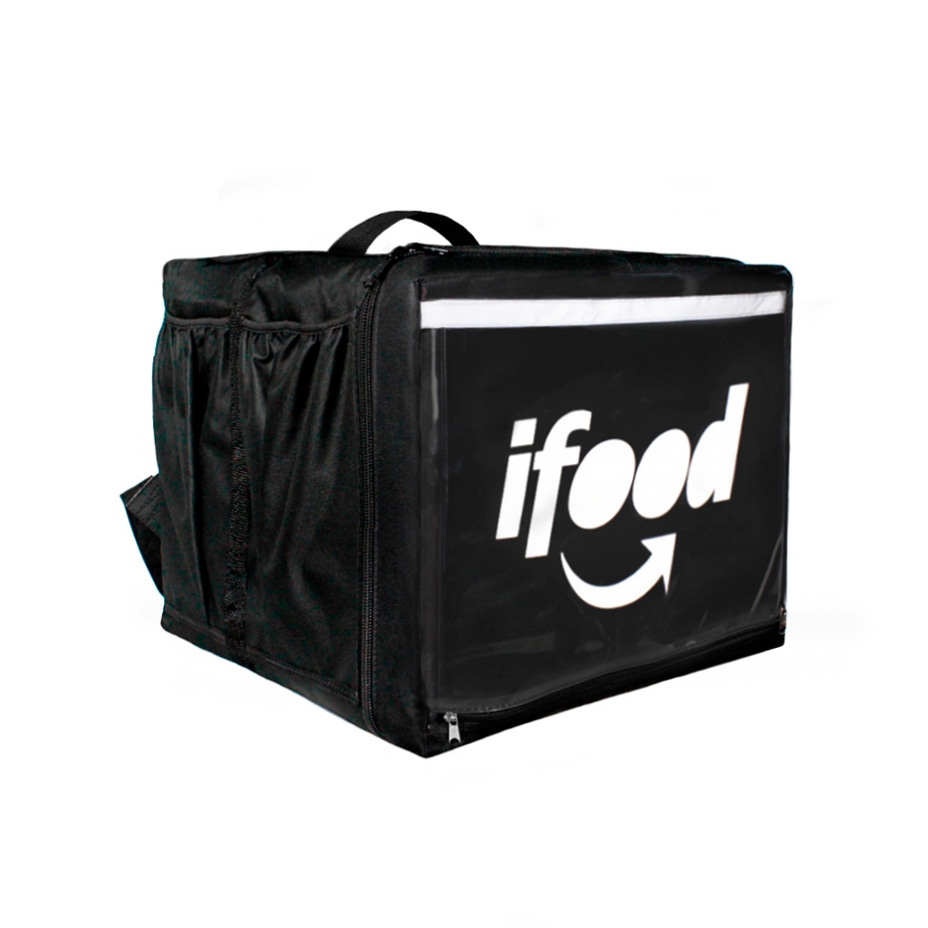 Bag Bolsa Mochila Sem Bolso Superior (só a bolsa)- Ifood Preto | Shopee ...