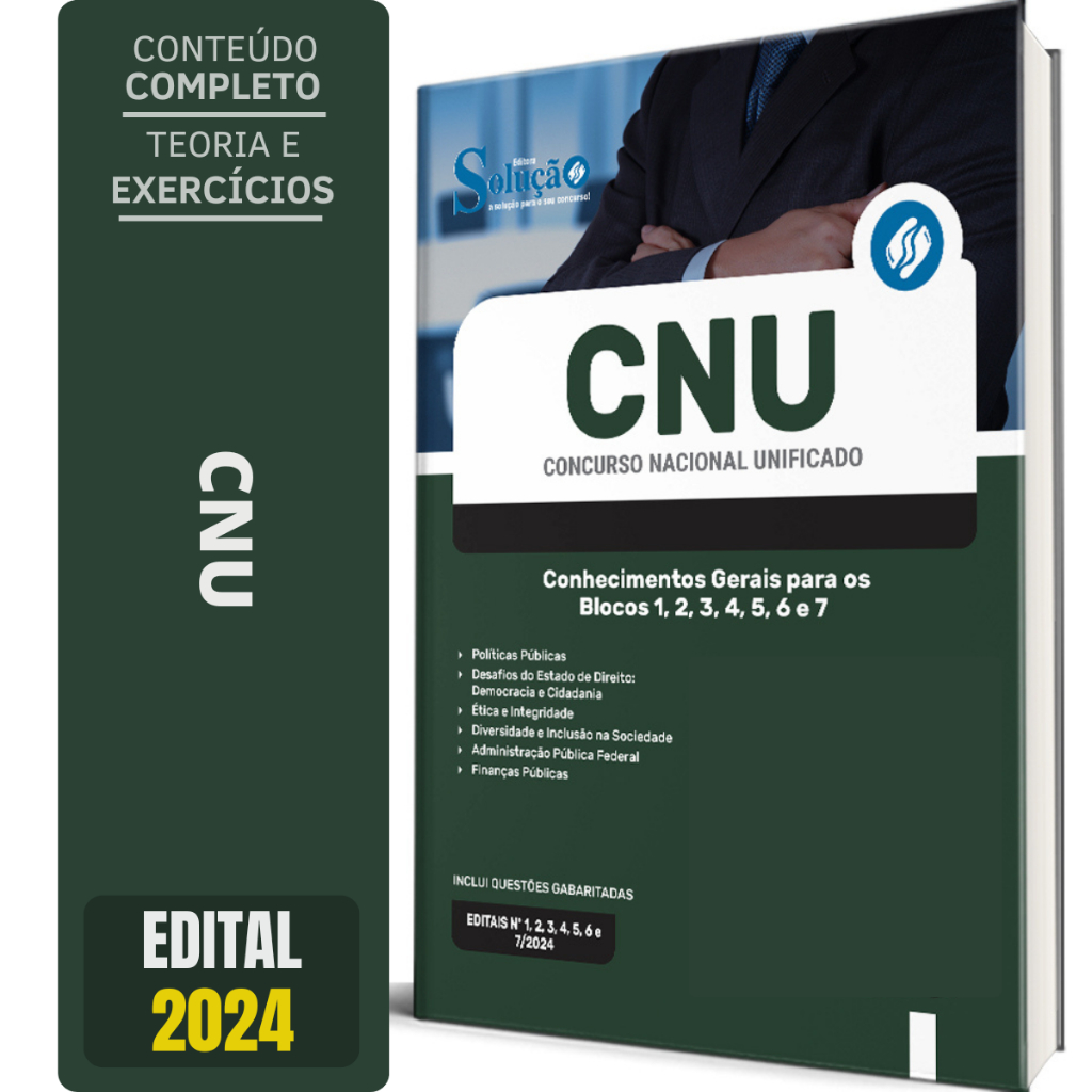 Apostila Solução CNU 2024 - Conhecimentos Gerais para os Blocos 1, 2, 3 ... Apostila Solução CNU 2024 - Conhecimentos Gerais para os Blocos 1, 2, 3 ...