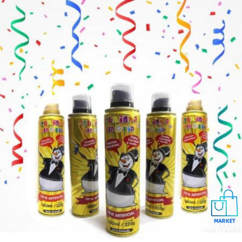 Espuma Carnaval da Alegria Kit de 5 unidades | Shopee Brasil