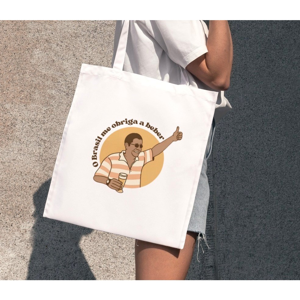 Ecobag personalizada meme brasileiro - Zeca pagodinho | Shopee Brasil