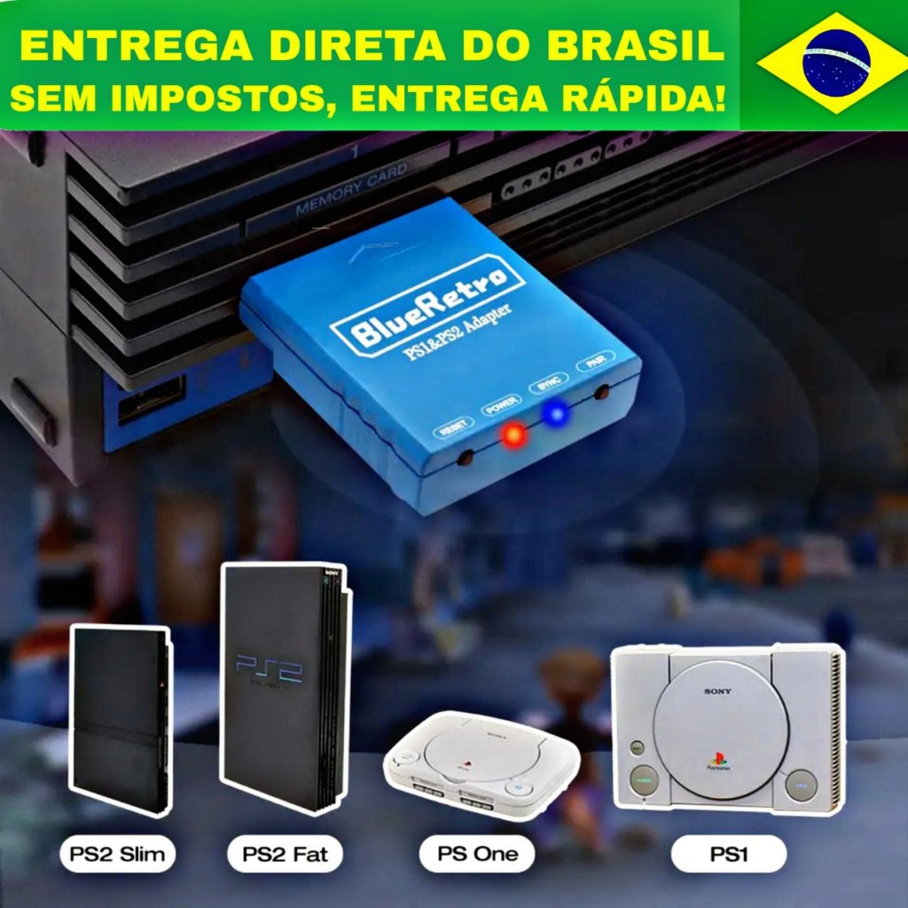 ADAPTADOR SEM FIO Bluetooth para PS1, PS2 BlueRetro RetroScaler ...