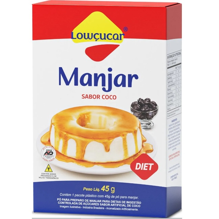 Manjar Zero Acucares Lowcucar 45g | Shopee Brasil