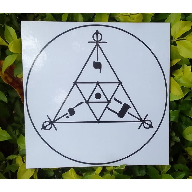 Gráfico Radiestesia Radiônica SCAP 20cm Mdf Branco Adesivado 3mm de ...