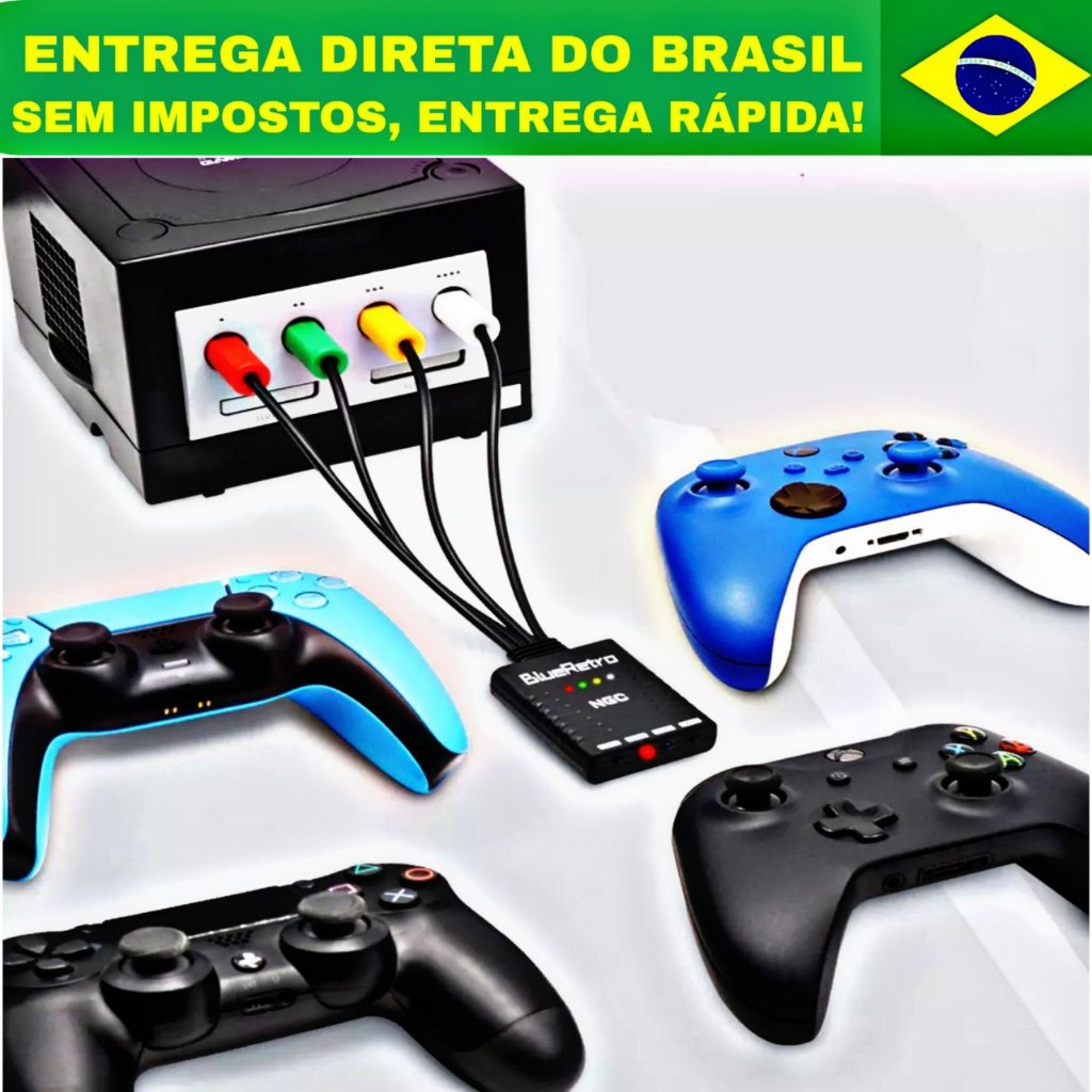 ADAPTADOR SEM FIO Bluetooth para GameCube BlueRetro RetroScaler ...