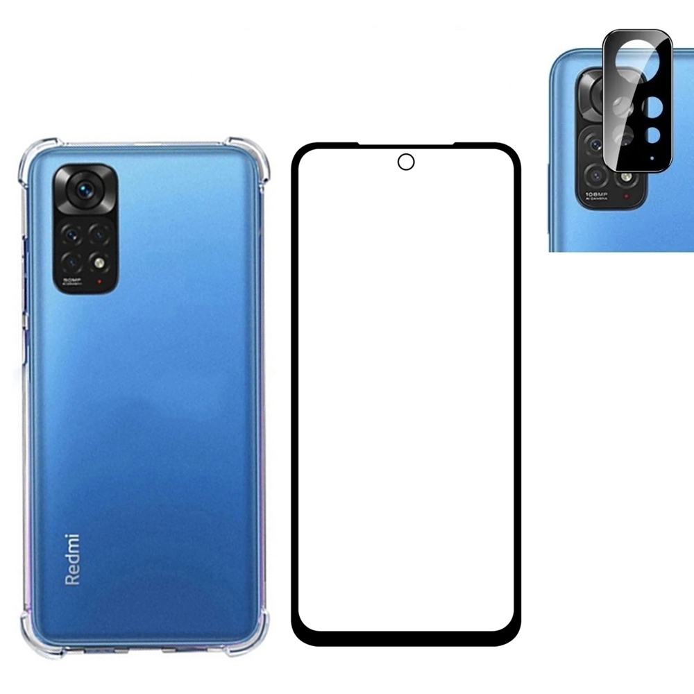 Kit Completo Para Redmi Note 11 Capa Anti Impacto Transparente Com ...